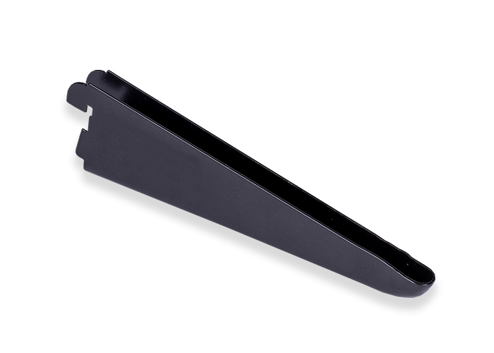 Home Solutions Double Slot Bracket Black 470mm – Flexi Storage