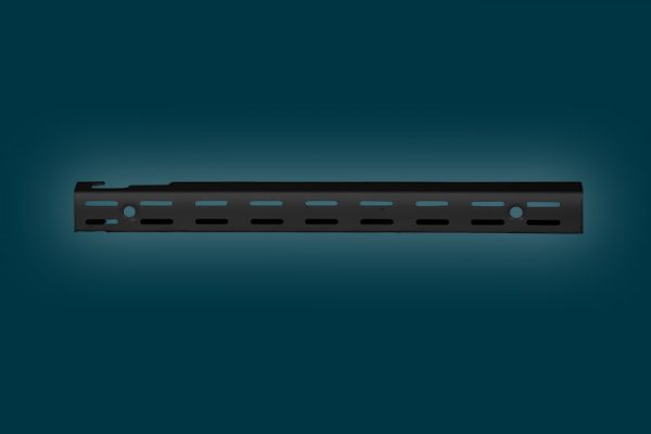 Home Solutions Double Slot Wall Strip Black 300mm – Flexi Storage