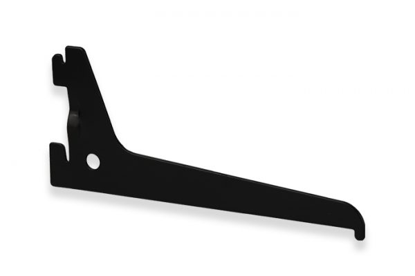 Home Solutions Single Slot Bracket Black 150mm – Flexi Storage
