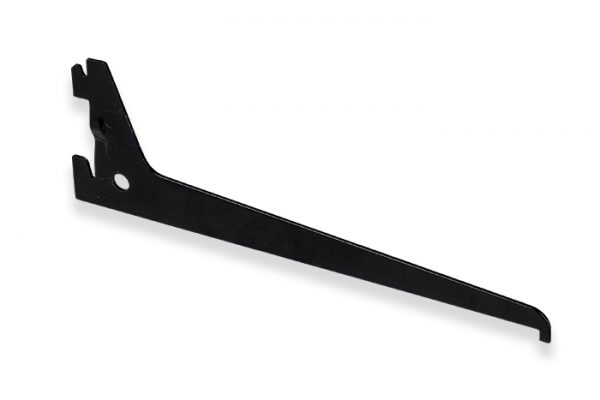 Home Solutions Single Slot Bracket Black 200mm – Flexi Storage