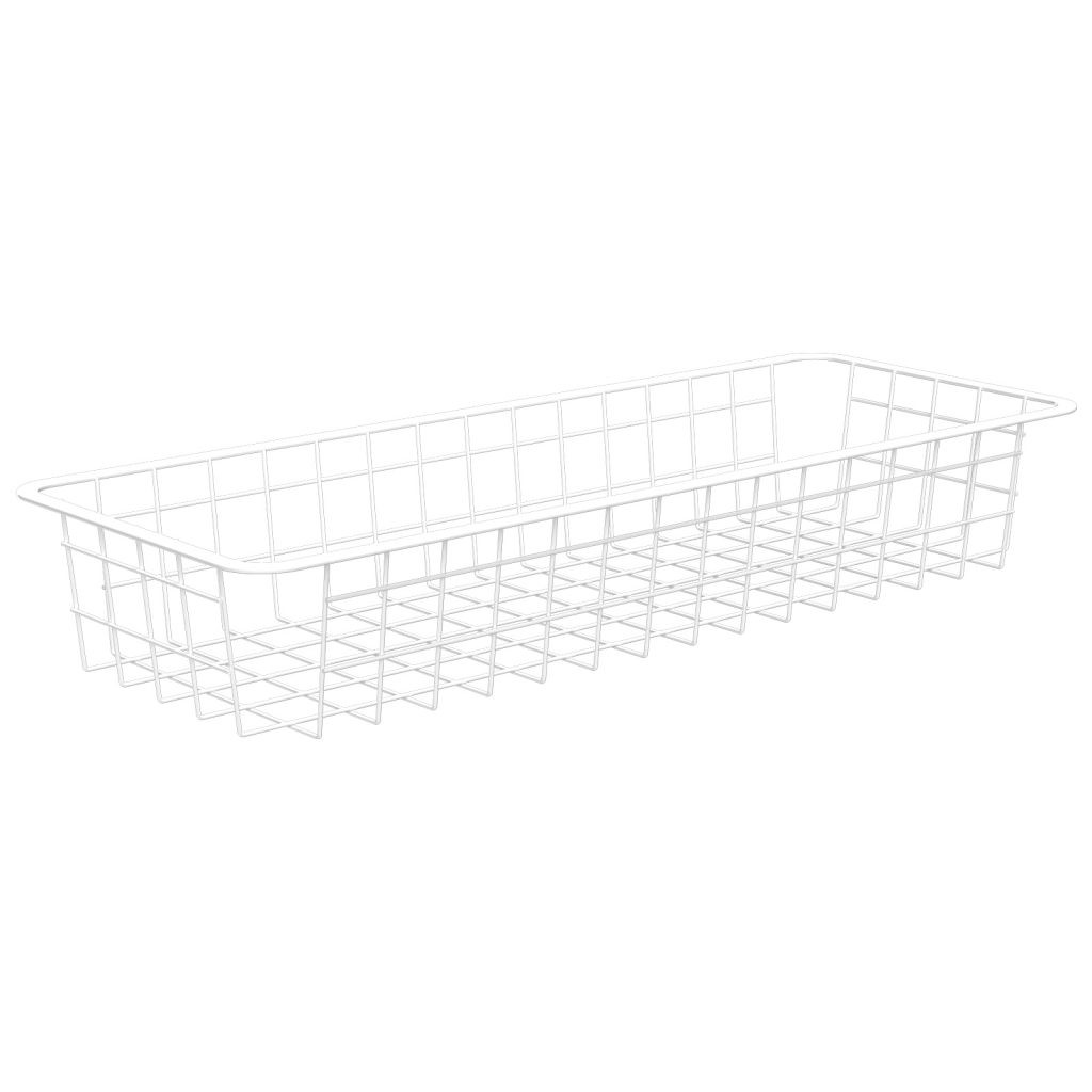 Home Solutions Full Width Mesh Basket 1 Runner White 85mm – Flexi Storage