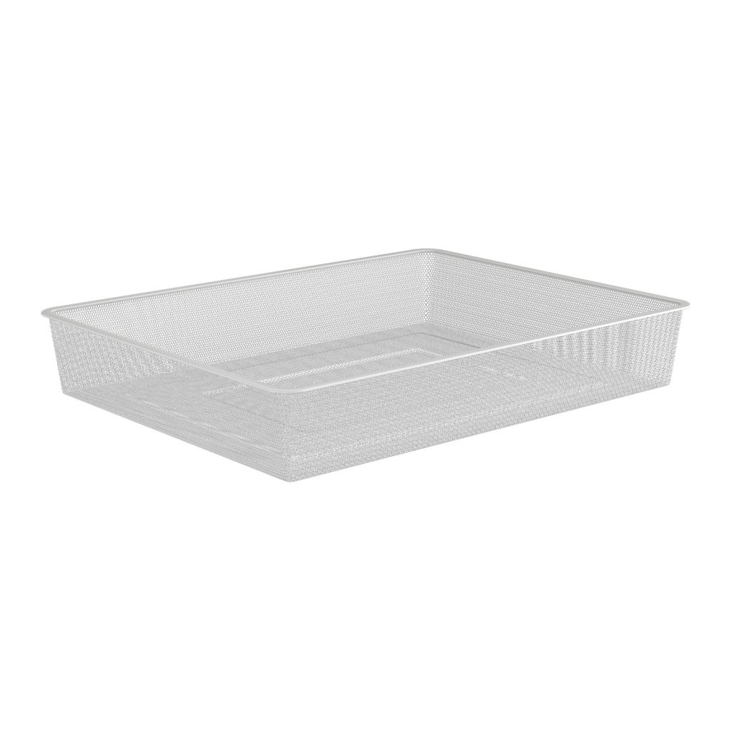 Home Solutions Half Width Mesh Basket 1 Runner White 85mm – Flexi Storage