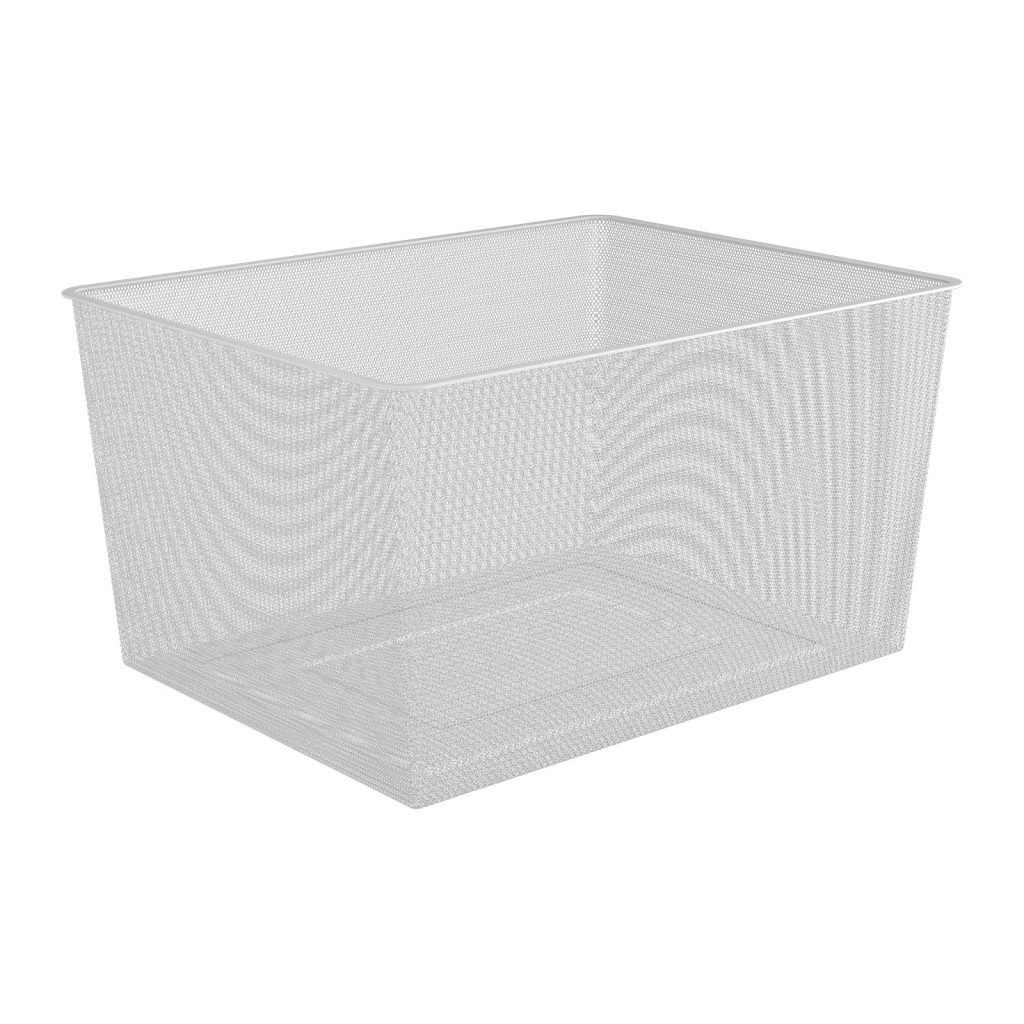 Home Solutions Half Width Wire Basket 1 Runner White 85mm – Flexi Storage