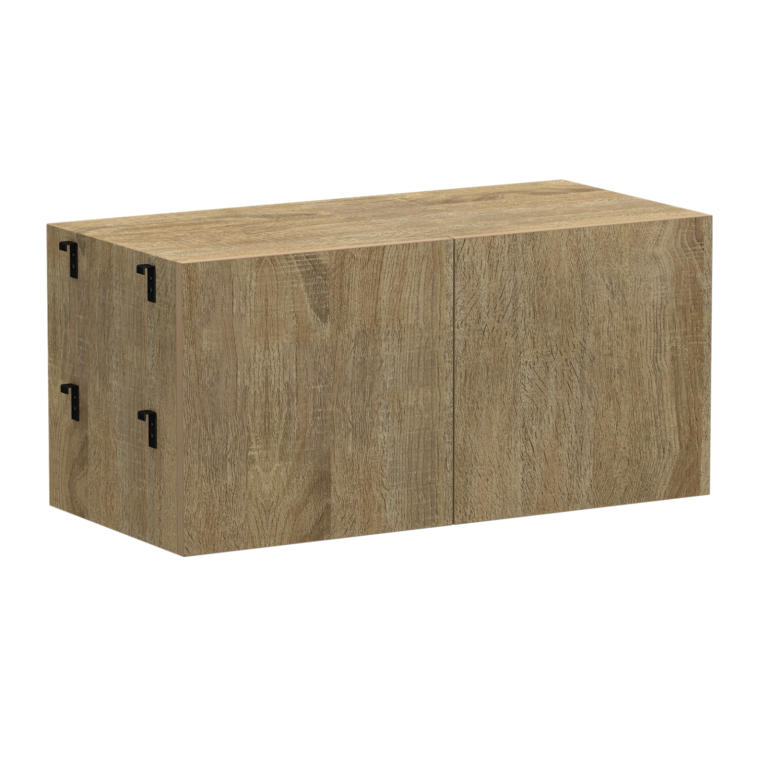 Silhouette Open Display Cabinet Oak – Flexi Storage